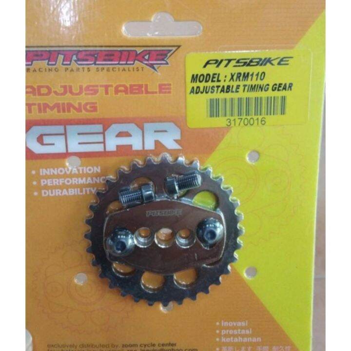 PITSBIKE racing adjustable cam timing gear sprocket wave xrm 100 110 ...