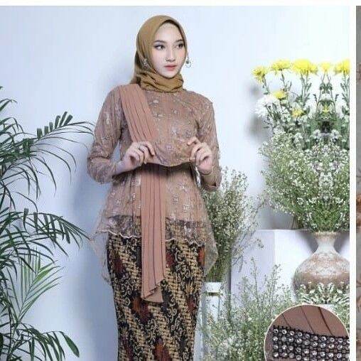 SATU SET KEBAYA MODERN AUREL - KEBAYA SELENDANG BAHU - KEBAYA RESLETING ...