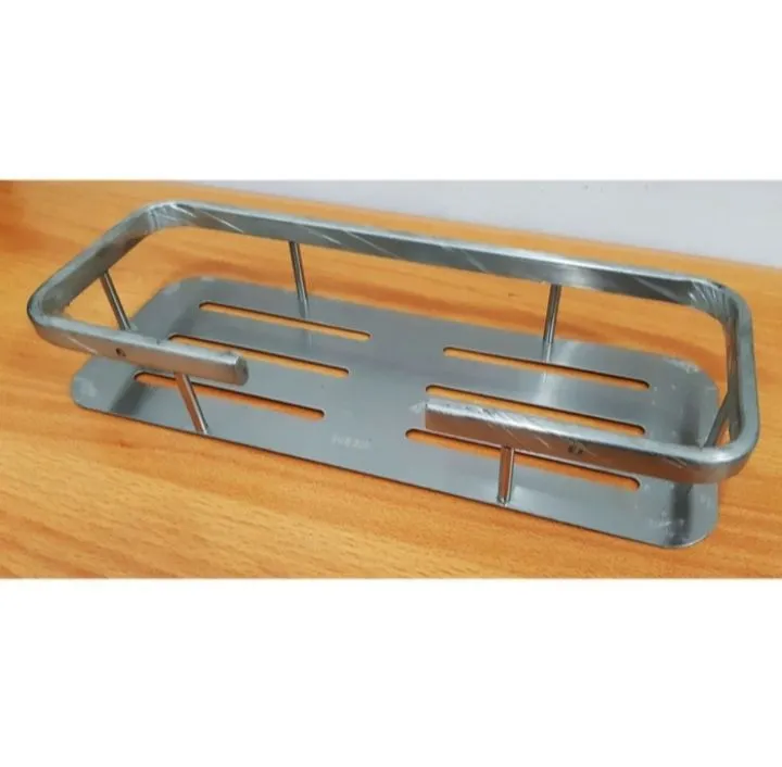 RAK SHAMPO/SABUN/RAK BASKET STAILESS STEEL 304 1 SUSUN KOTAK OVAL SUDAH ...
