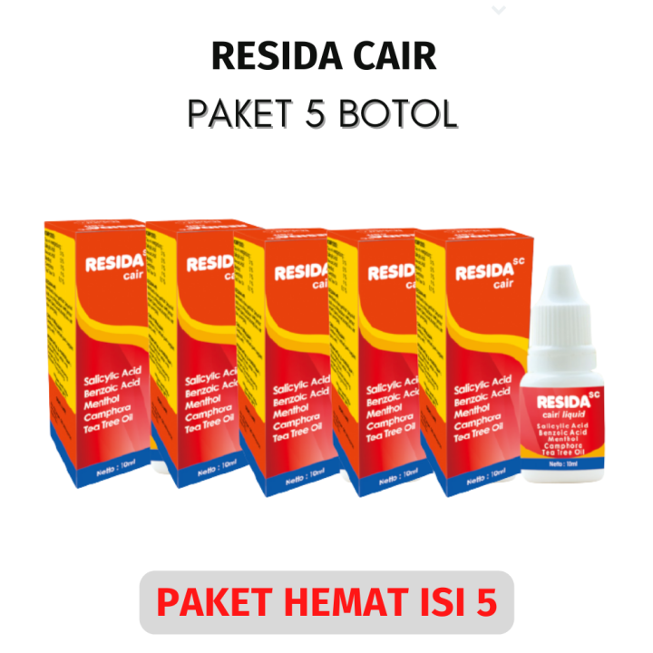 [PAKET ISI 5] RESIDA CAIR Mengatasi gangguan pada kulit akibat jamur ...