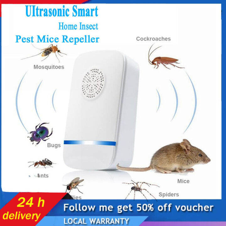 Home Ultrasonic Electronic Anti Mosquito Rat Bug Pest Control Repeller ...