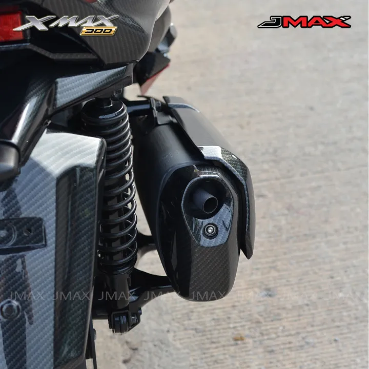 ครอบปลายท่อ XMAX 300 JMAX ตรงรุ่น ลายฟิล์มคาร์บอน 6D | Lazada.co.th