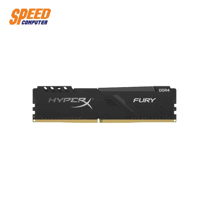 16GB (16GBx1) DDR4/3200 RAM PC (แรมพีซี) KINGSTON HyperX FURY BLACK (HX432C16FB4/16) By Speedcom ...