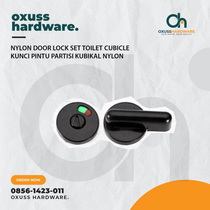 Nylon Door Lock Set Toilet Cubicle Kunci Pintu Partisi Kubikal Nylon ...