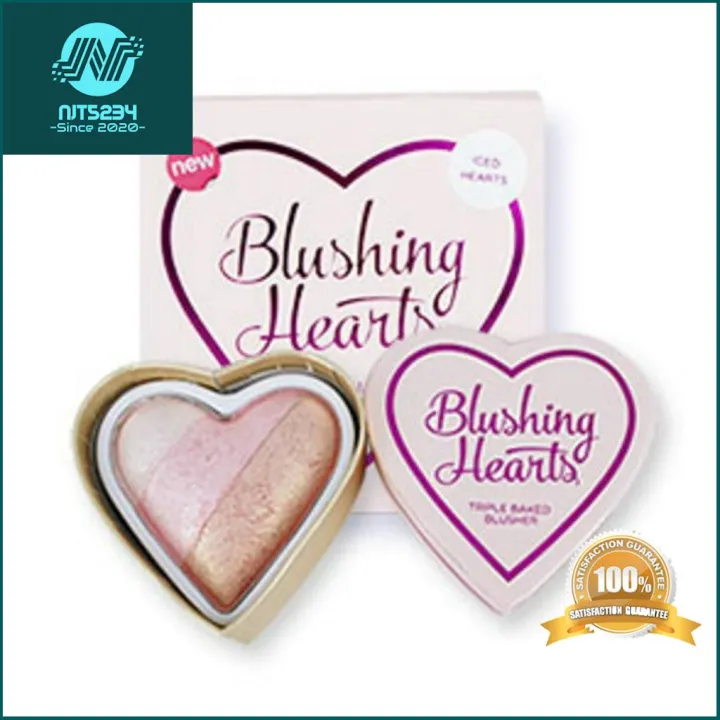 ด่วน ของมีจำนวนจำกัด Makeup Revolution Blushing Hearts Triple Baked ...