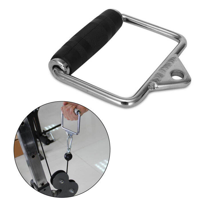 Fenteer Bodyrip Single Grip Stirrup Handle Chrome Multi Gym Cable ...