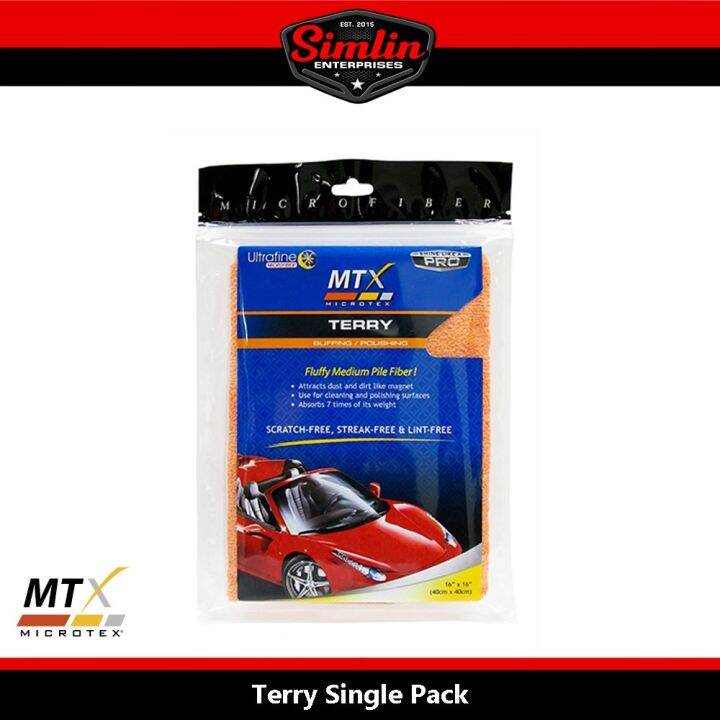 Microtex MTX TERRY Car Care Microfiber Cleaning Cloth | Lazada PH