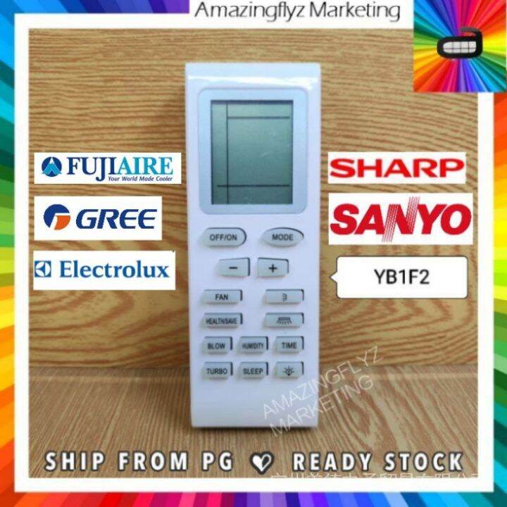 Sharp/ Sanyo/fujiaire/Gree/ Electrolux air cond remote control yb1f2 ...