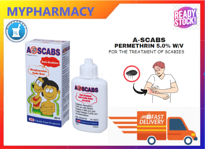 A-SCABS LOTION 30ML [ANTI-SCABIES] | Lazada