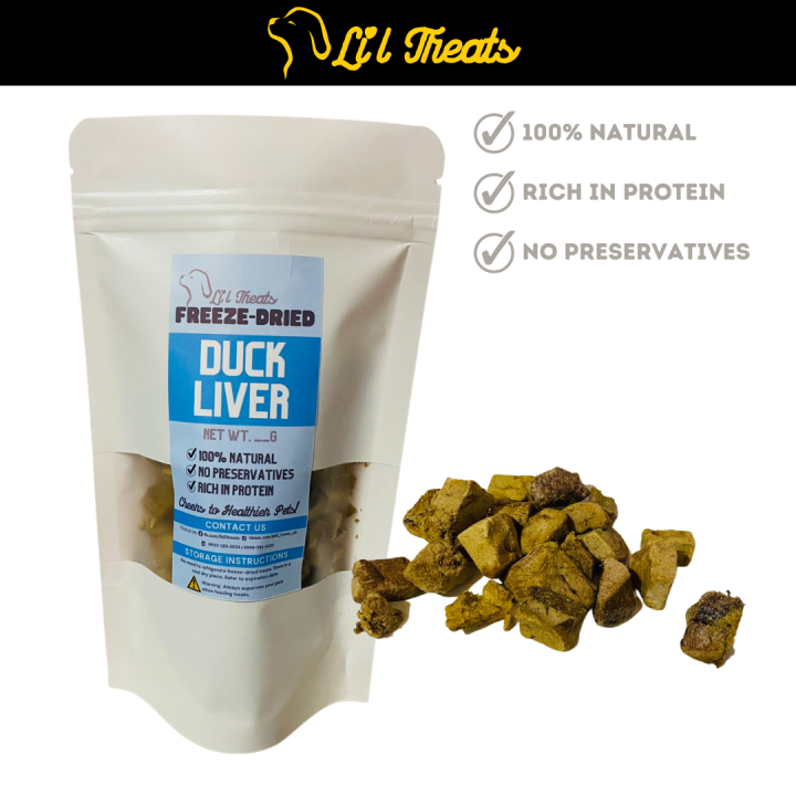 Freeze-Dried Duck Liver Treats 30g/50g by Lil Treats | Lazada PH