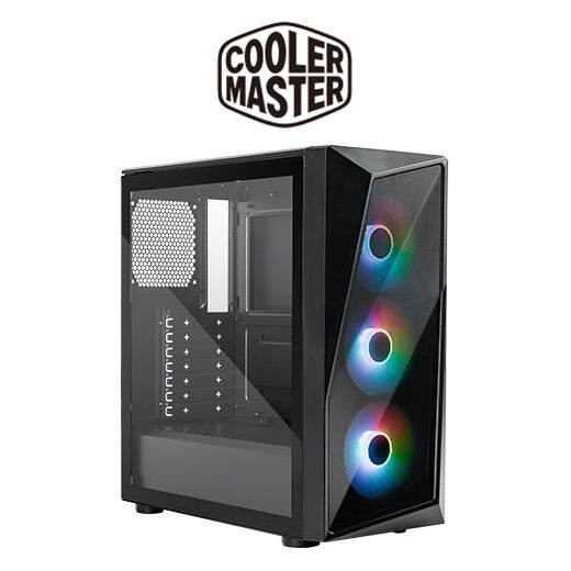 Cooler Master CMP 520 PC Case - ARGB / Mid Tower / Tempered Glass Panel ...