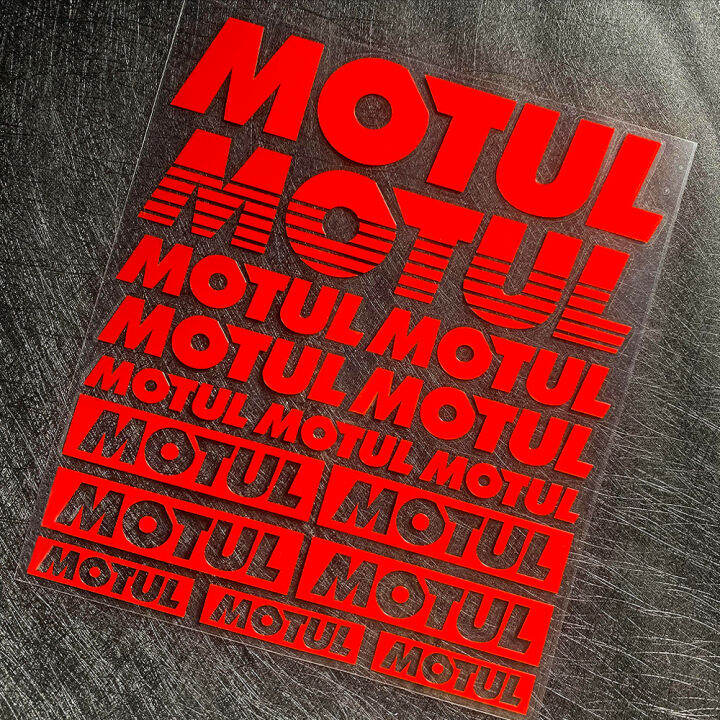 MOTUL Voiture Course Autocollants Red Car Sticker Reflective Motorcycle ...