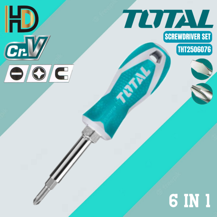 Total 6 In 1 Screwdriver Set THT2506076 | Lazada