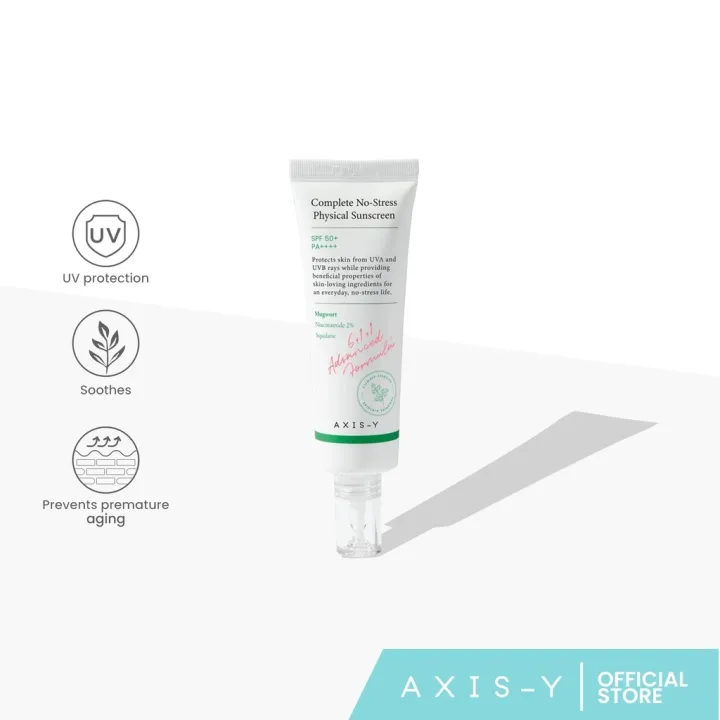 AXIS-Y Complete No-Stress Physical Sunscreen SPF50 50ml [Korean ...