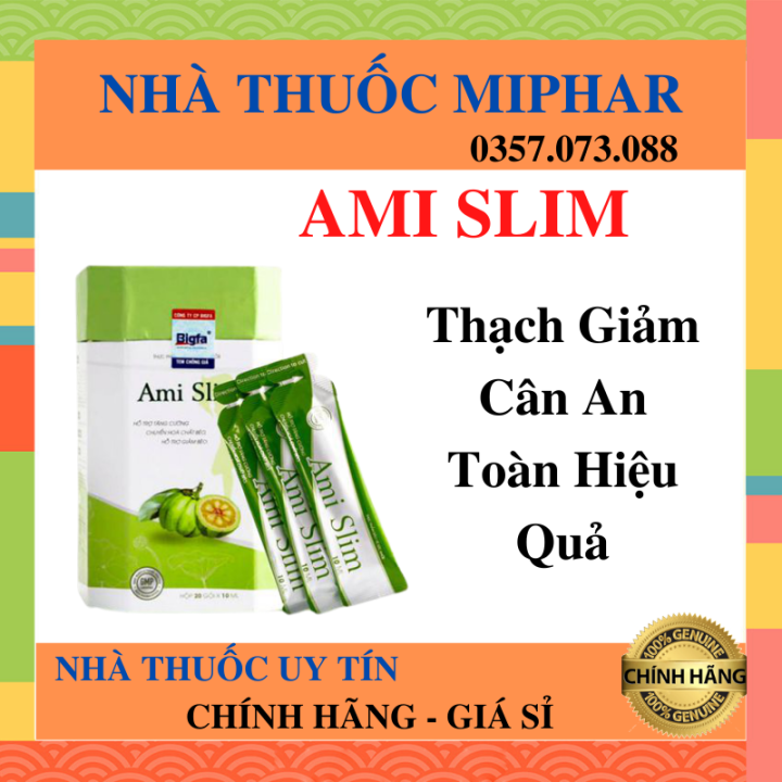 [Lẻ 10 Góiỉ]Thạch giảm cân Ami Slim Sản Phẩm Hỗ Trợ Làm Giảm Mỡ Thừa Và Kiểm Soát Cân Nặng ...