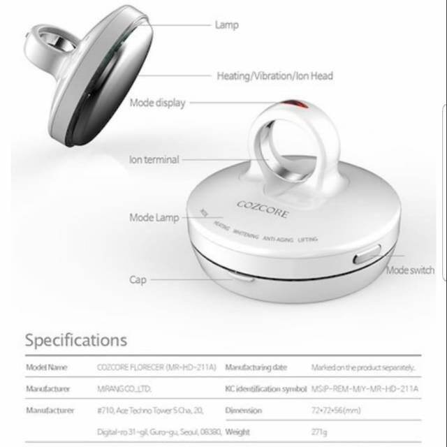 setrika wajah 4in1 made in korea nutrisi serum vit c rf galvanic ...