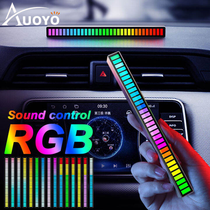 Auoyo Music RGB Led Light Strip Rythm Recognition Lights Gaming Room ...