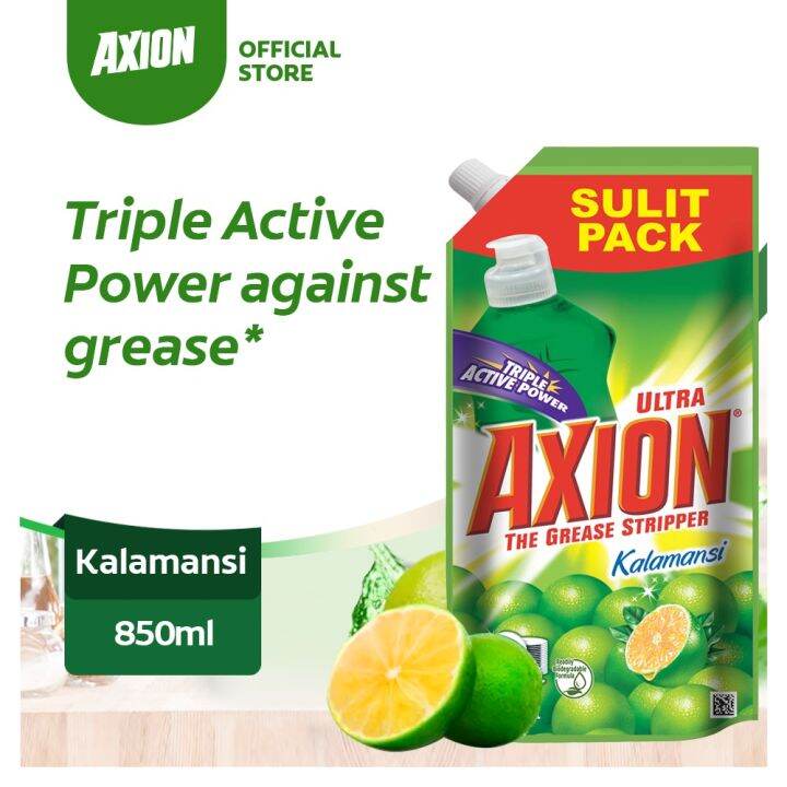 [24 hour Germ Kill] Axion Antibacterial Dishwashing Liquid Kalamansi ...