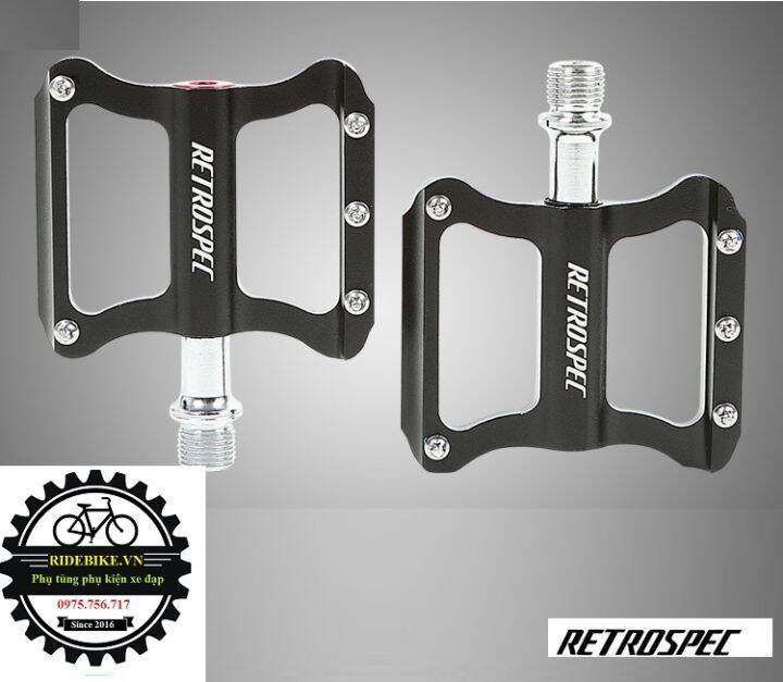 Pedan bàn đạp xe đạp nhôm siêu nhẹ Retrospec | Lazada.vn