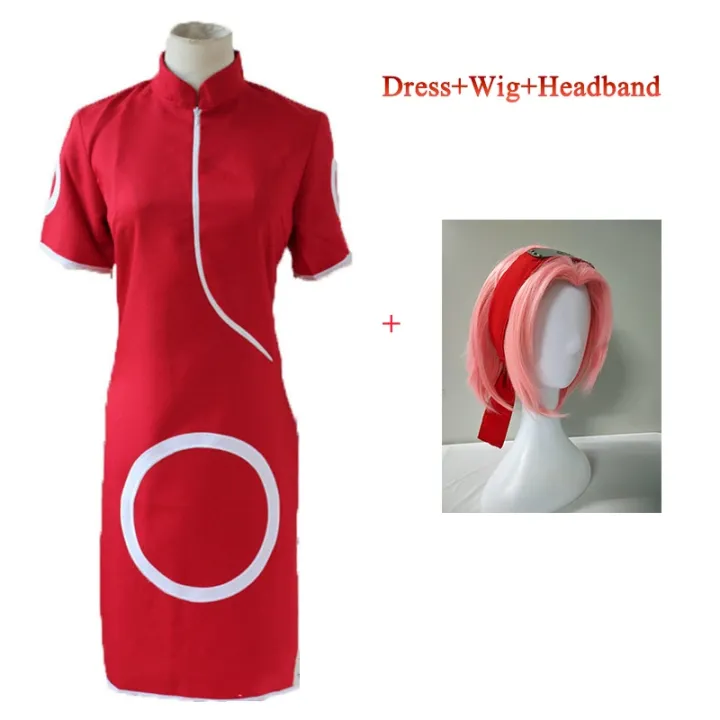 Cosplay Naruto Haruno Sakura Costume Sakura 1st Generation Cheongsam ...