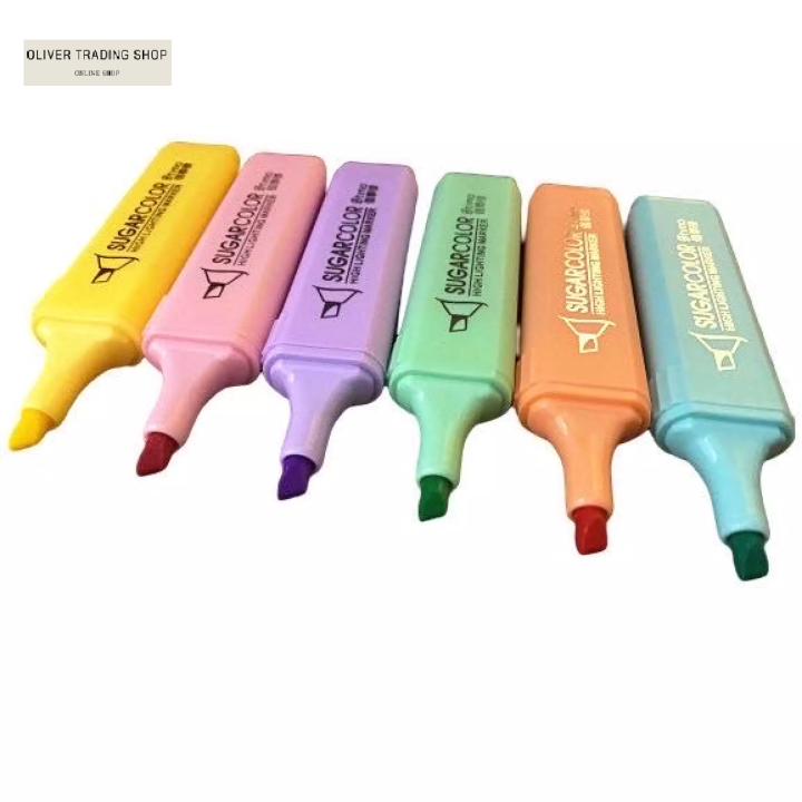 Sugar Color Highlighter 6PCS ( BUY 1 GET 1 FREE GIFT ) | Lazada PH