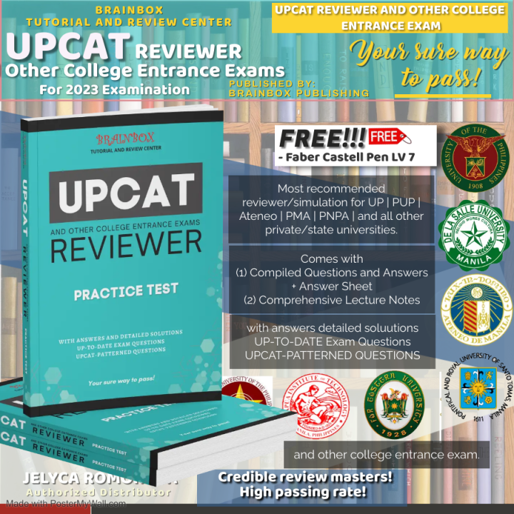 BRAINBOX UPCAT REVIEWER - FOR 2024 EXAMINATION | Lazada PH