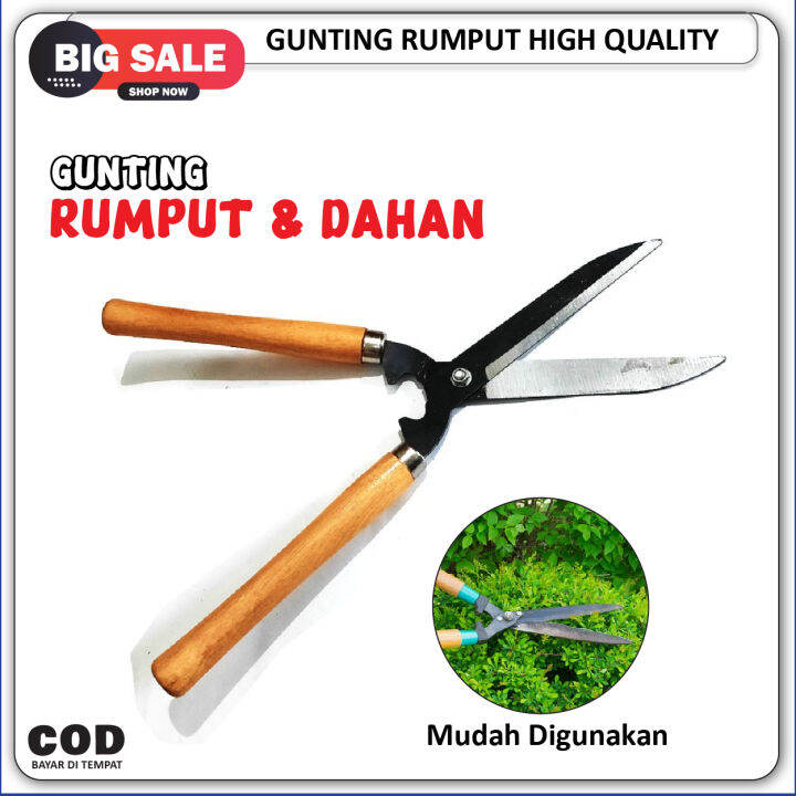 Gunting Dahan Ranting Rumput Daun Bunga Pohon Pagar Taman Grass Shears ...