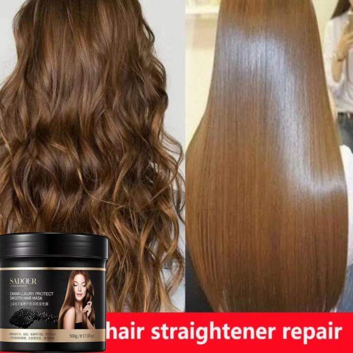 SADOER Caviar Hair Mask Smoothing Masker Keratin Treatmen Rambut Rusak ...