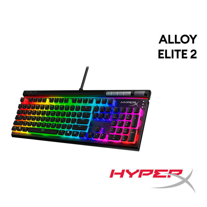 HyperX Alloy Elite 2, Red Linear Switch, RGB Mechanical Gaming Keyboard ...