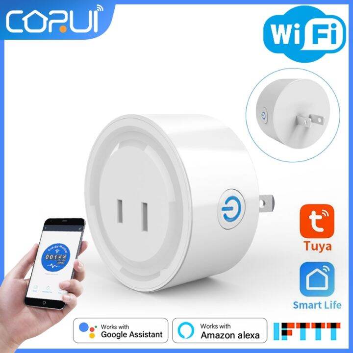 CoRui Tuya WiFi Smart Socket Japan Plug App Remote AI Speaker Countdown ...