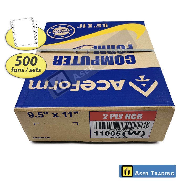 ACEFORM COMPUTER FORM 2PLY NCR (500fans) | Lazada