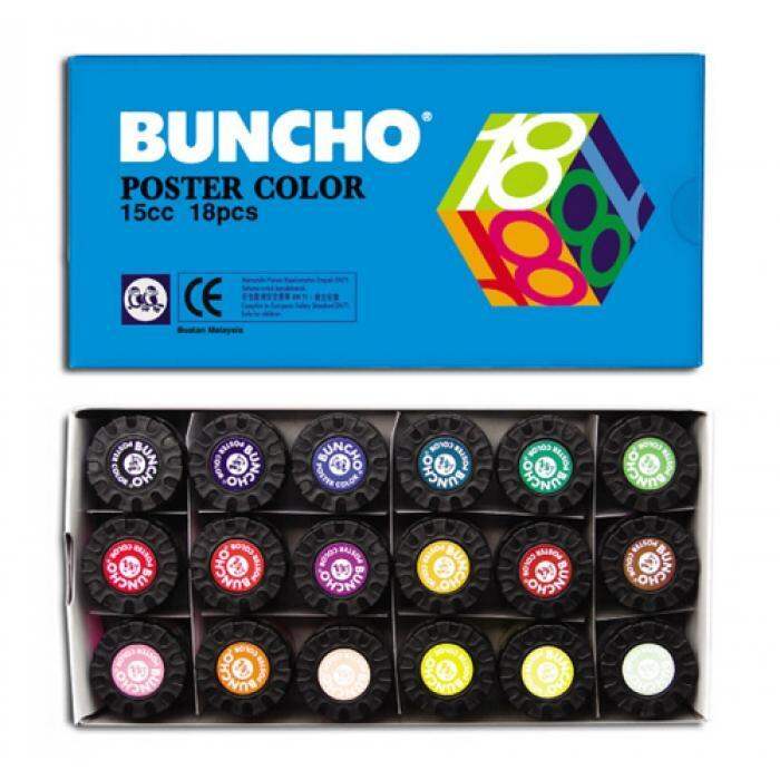 BUNCHO POSTER COLOUR 15CC - 18 COLOURS | Lazada