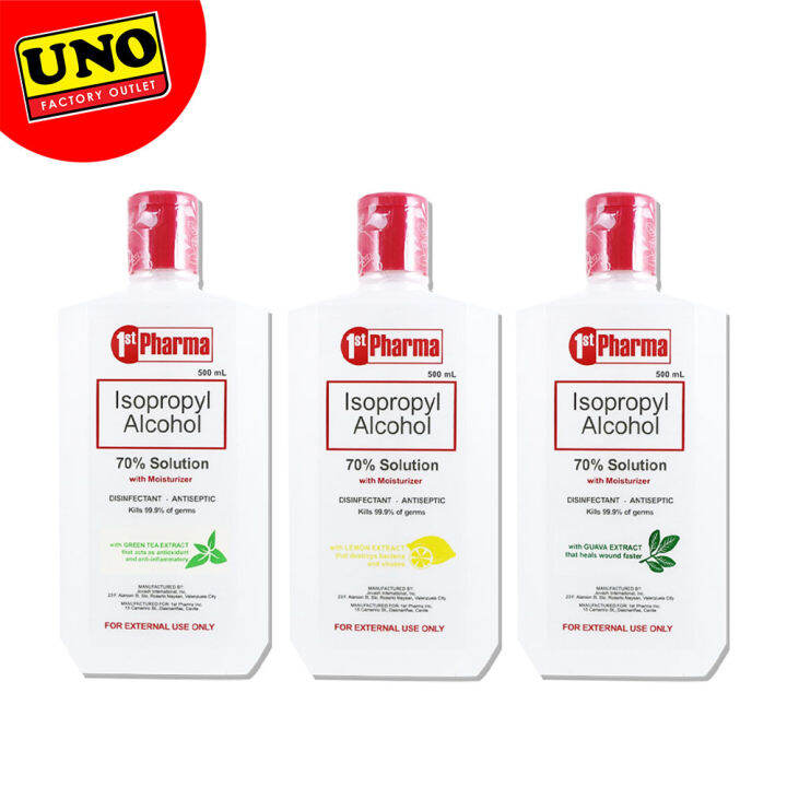 UNO 1ST PHARMA ISOPROPYL ALCOHOL 500ML | Lazada PH