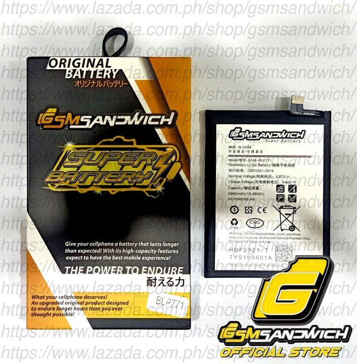 GSMSANDWICH SUPER BATTERY REALME C3 (( BLP771 )) | Lazada PH
