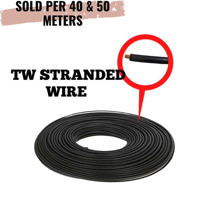 WIREMAX 10/7 5.5mm & 8/7 8.0mm AFFORDABLE TW STRANDED WIRE PER 40 & 50 ...