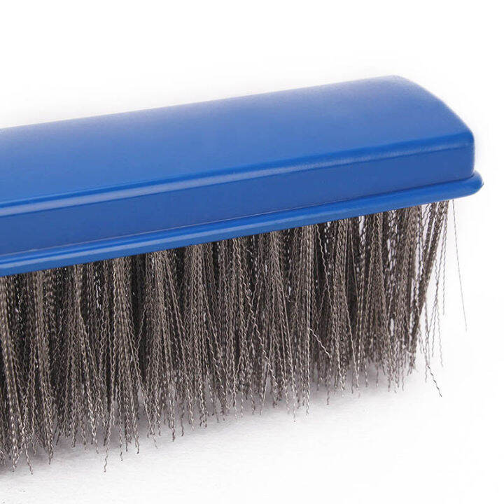 10 Inch Heavy Duty Stainless Steel Wire Pool Algae Brush for Concrete ...