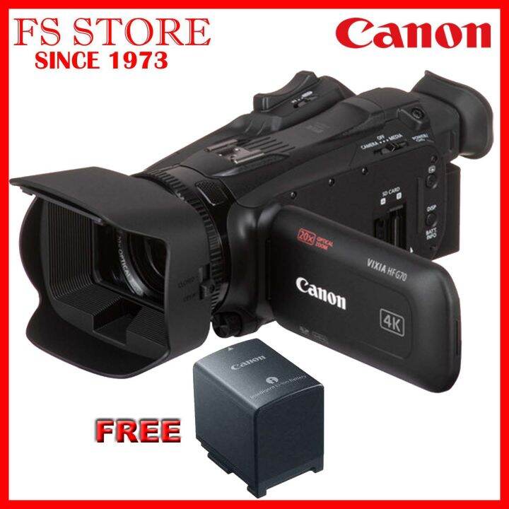 CANON ORIGINAL MALAYSIA HFG70 HF-G70 PROFESSIONAL VIDEO CAMERA FREE EXTRA BATTERY BP820 ORIGINAL ...