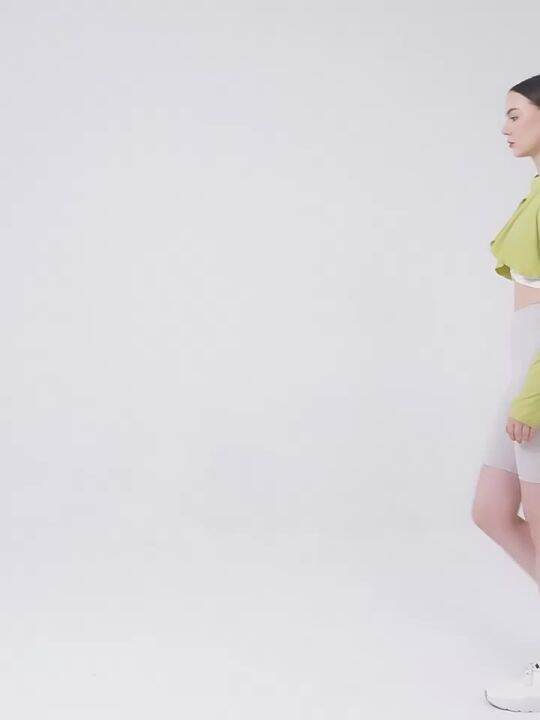 Jelly Shorts โยคะเอวสูงไซส์ใหญ่ห้าจุดรัดรูปก้นพีชเก็บหน้าท้องดูผอมฟิต ...