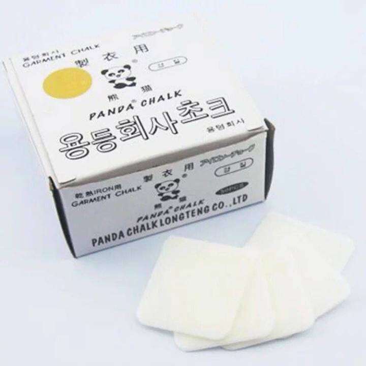 ชอร์กขีดผ้า (ยกกล่อง) ชอร์กขีดผ้า ตราPANDA CHALK 1กล่องมี50อัน | Lazada ...