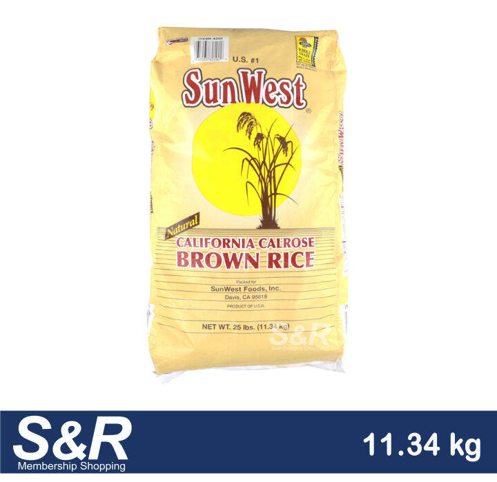 Sunwest Natural California Calrose Brown Rice 11.34kg | Lazada PH