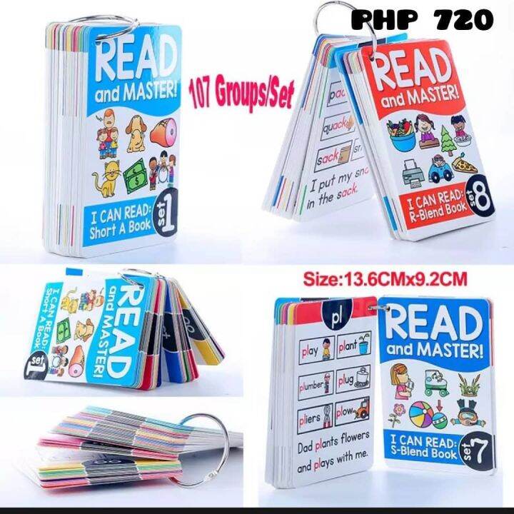 การ์ดแบบฝึกหัดอ่าน Read and Master I Can Read Set 1 -15 Level | Lazada ...