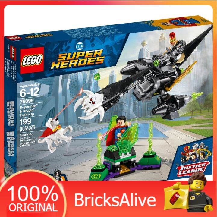 [BricksAlive] LEGO DC SUPER HEROES Superman & Krypto Team-Up 76096 | Lazada