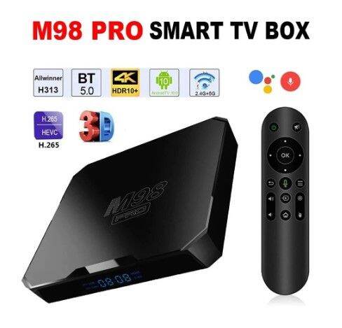 M98 Pro Smart Digital TV Box 2.4G Wi-Fi Android 10 Set Top Box 2GB 16GB | Lazada PH