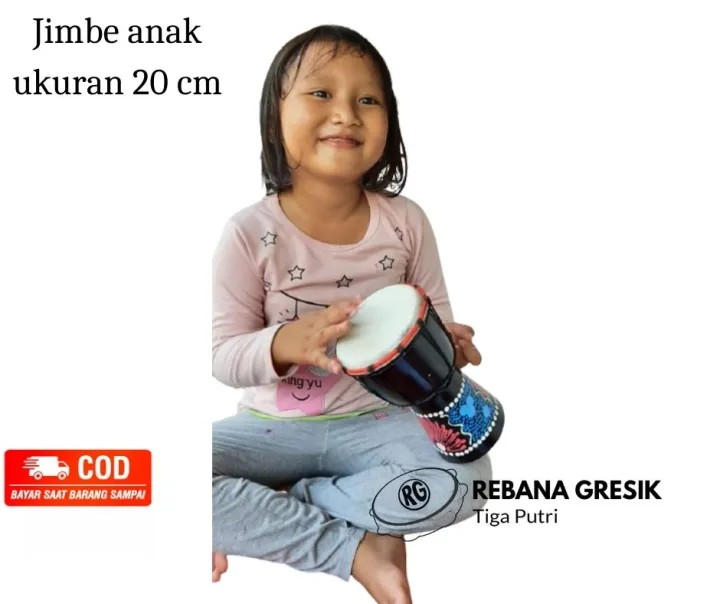 jimbe murah jimbe ukuran 25 cm alat musik reggae gendang marawis jimbe ...