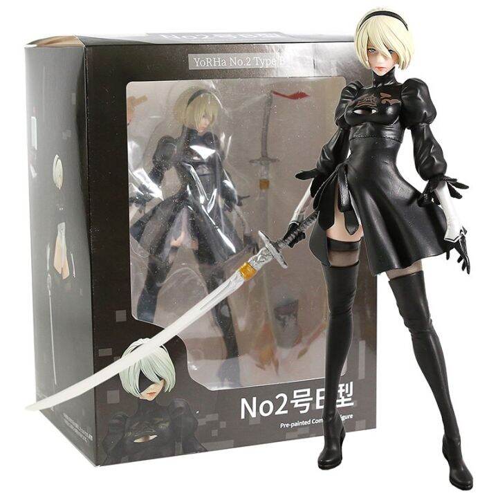 Nier Automata Yorha No.2 Type B 2B PVC Figure Collectible Model Toy ...