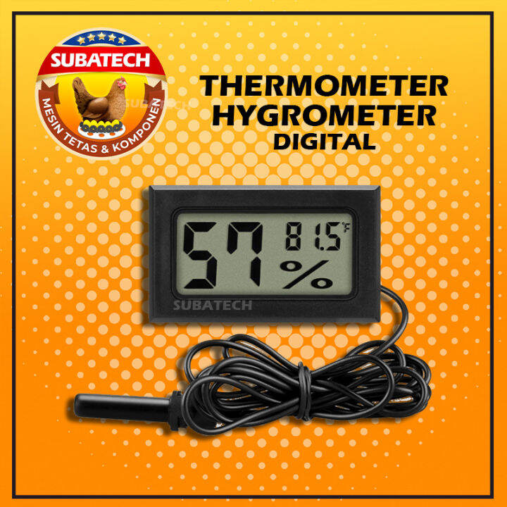 Mini Termometer Higrometer Thermometer Hygrometer Dengan Kabel Sensor ...