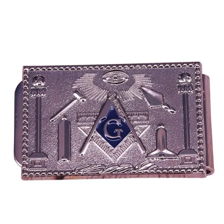 Masonic Metal Money Clip Freemason Bank Wallet Card Credit Fashion ...