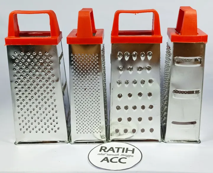 parutan menara STAINLESS serbaguna multifungsi 4 in 1 keju sayur ubi ...