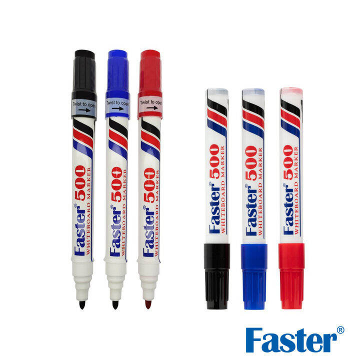 Faster Whiteboard Marker Fine-tip 1.0mm Non-Refillable F500 | Lazada PH