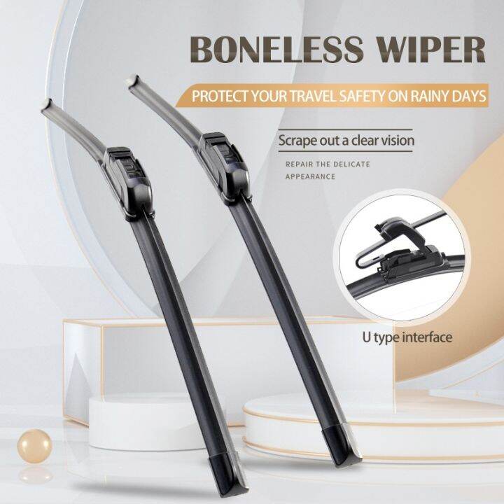 Universal Wiper Car Windshield Blade U Hook Type Rubber Hybrid Auto ...